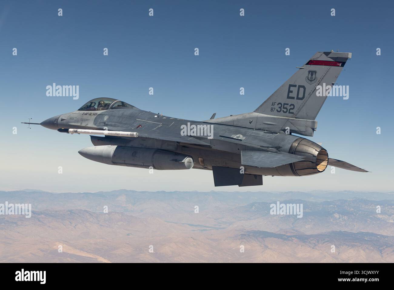 An F-16C assigned to the 416th Flight Test Squadron at Edwards Air ...