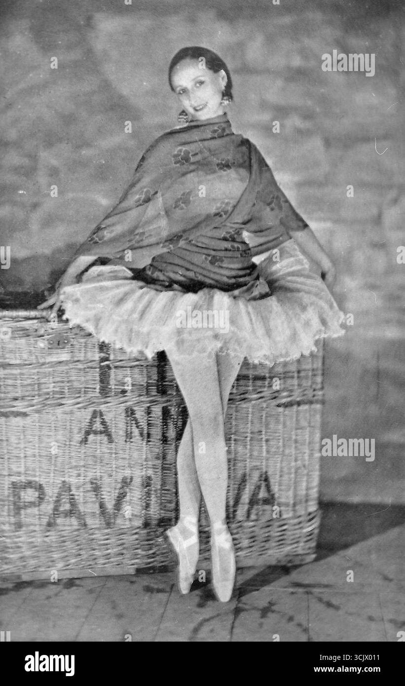 Russian dancer Anna Pavlova, 1900s Stock Photo - Alamy