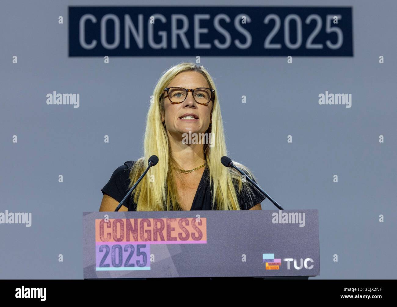 London, UK 9th Sept 2025 Ellie Reeves, Chair of the Labour Party of the ...