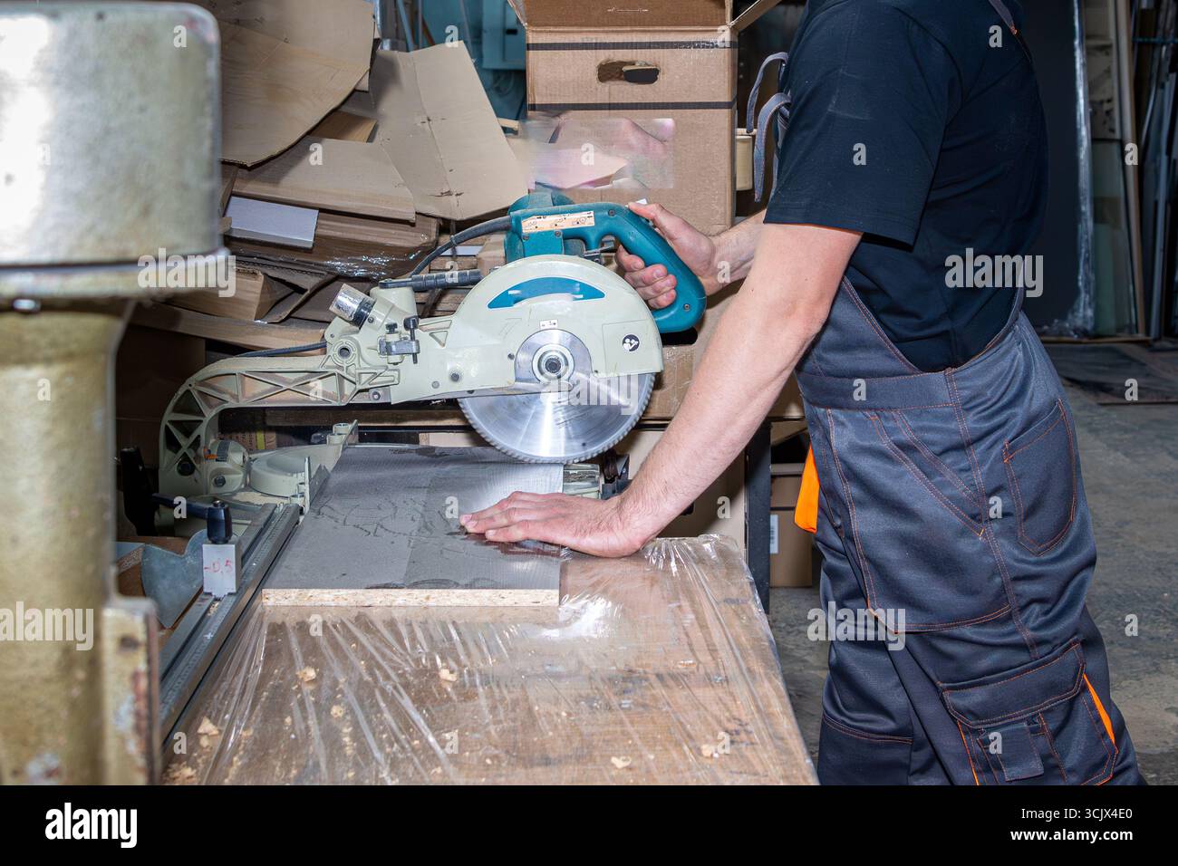 Proper alignment and stable support are essential before cutting ...