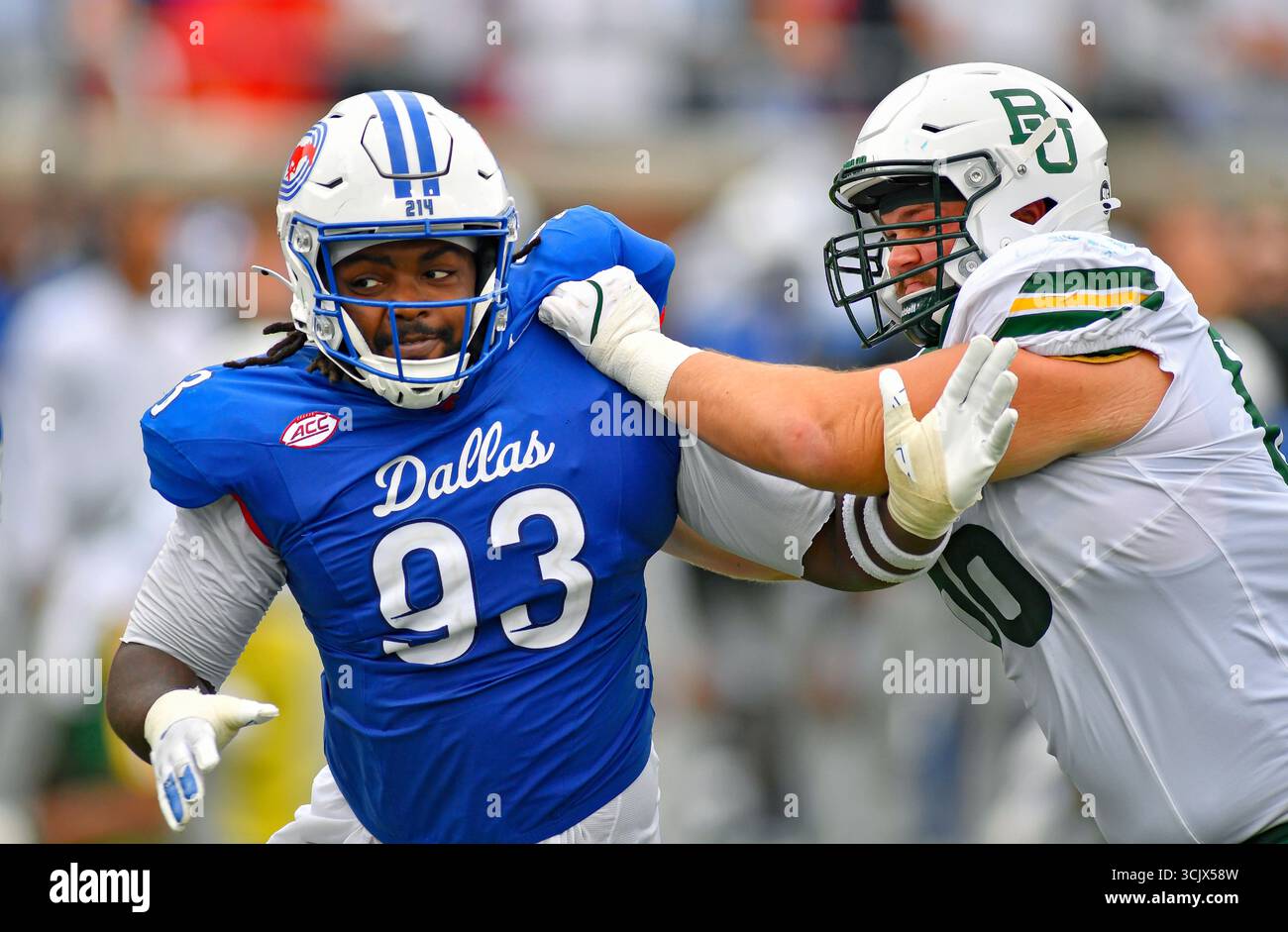 September 06, 2025: SMU Mustangs defensive tackle Kevin Allen (93 ...