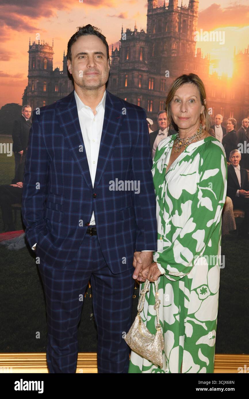Dominic Fumusa and Ilana Levine attend "Downton Abbey: The Grand Finale ...