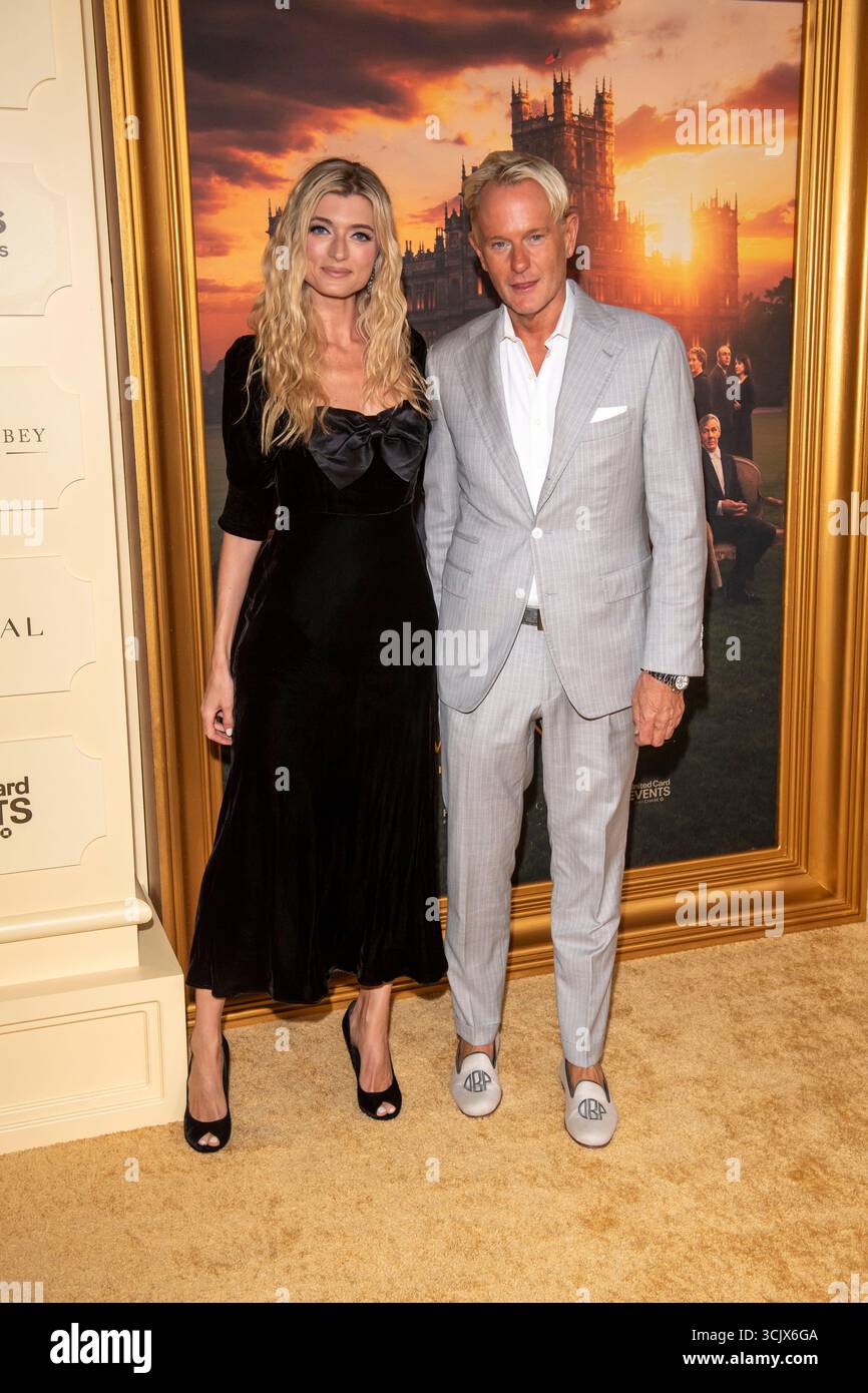 (L-R) Sophie Sumner and Daniel Benedict attend "Downton Abbey: The ...