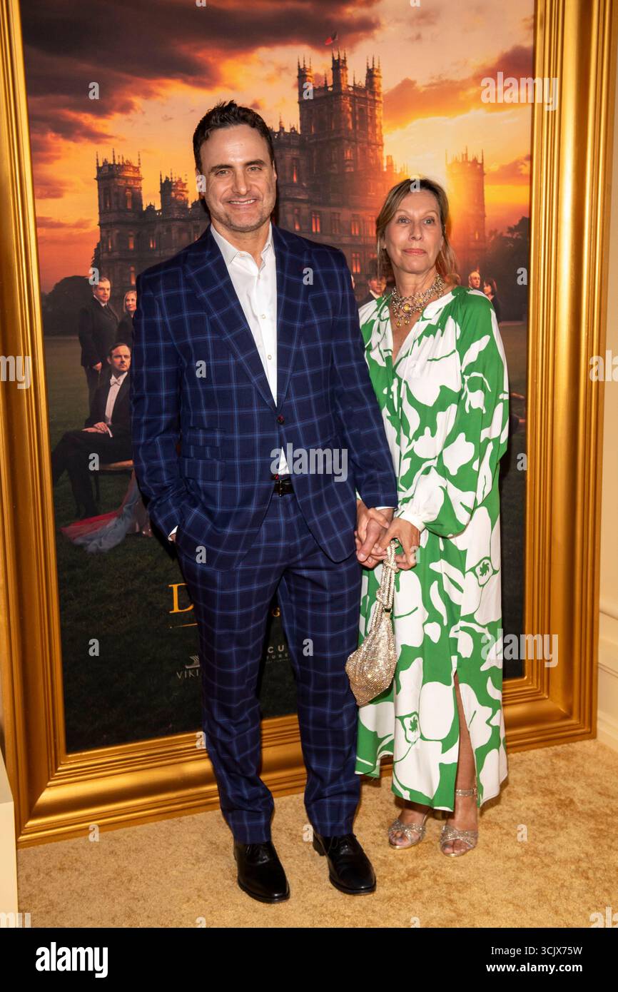 (L-R) Dominic Fumusa and Ilana Levine attend "Downton Abbey: The Grand ...