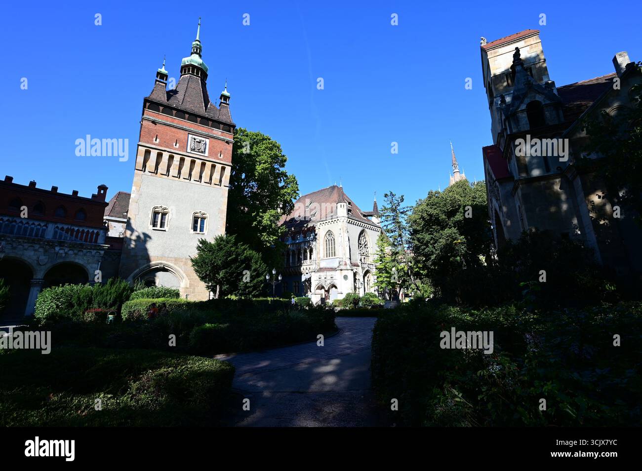Inner courtyard of Sandor Karolyi De Nagykaroly Szobor at City Park in ...