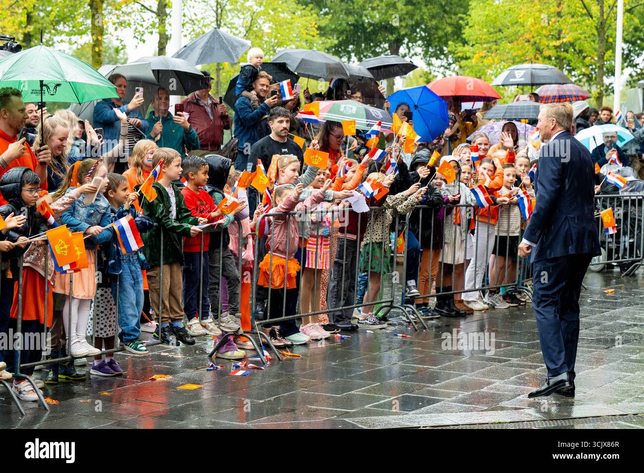 King Willem-Alexander during a regional visit to the municipalities of ...
