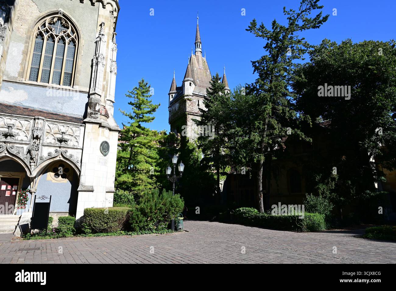 Inner courtyard of Sandor Karolyi De Nagykaroly Szobor at City Park in ...