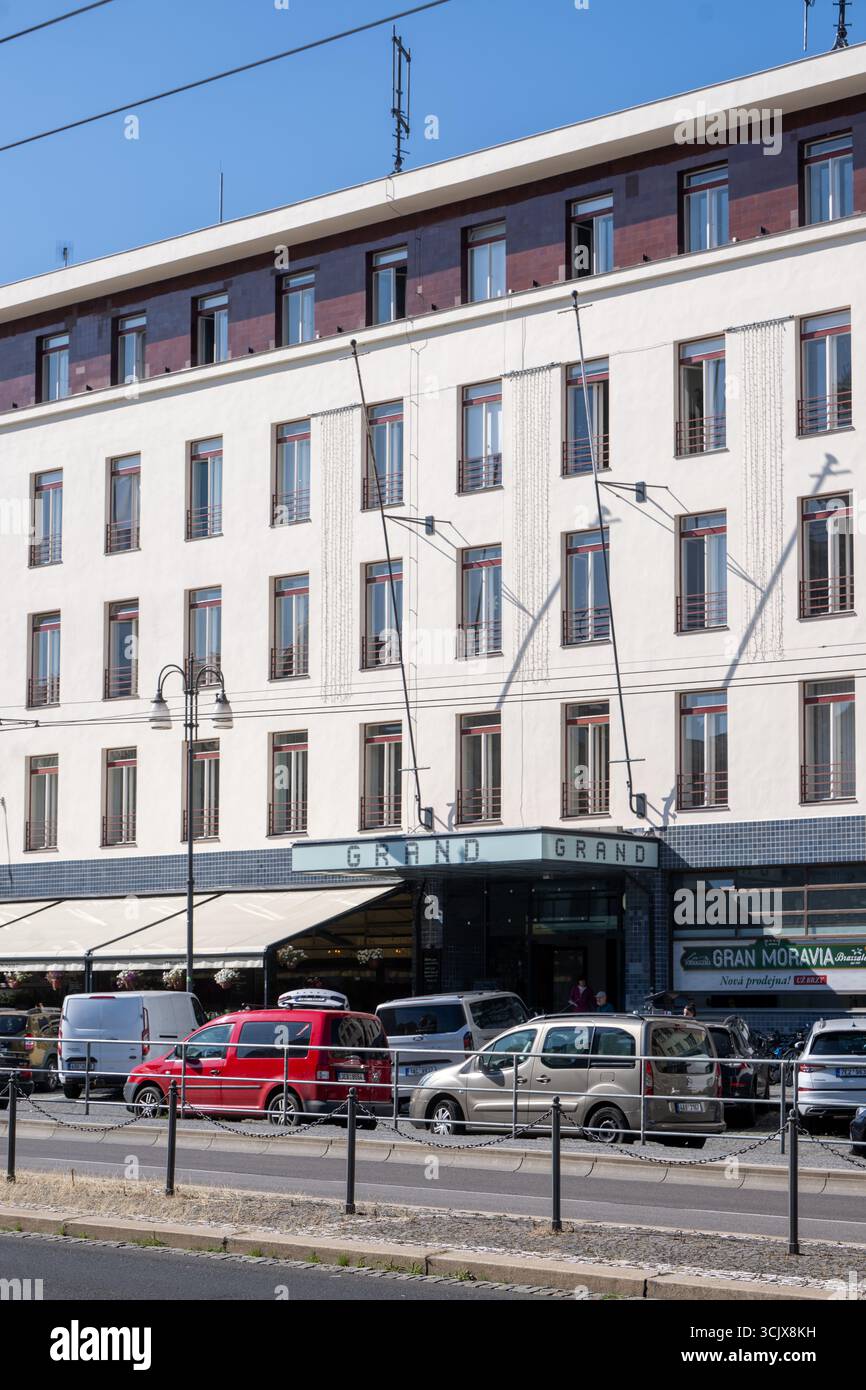 Hotel Grand (now a shopping centre) designed by architect Josef Gocar, Pardubice, September 9 ...