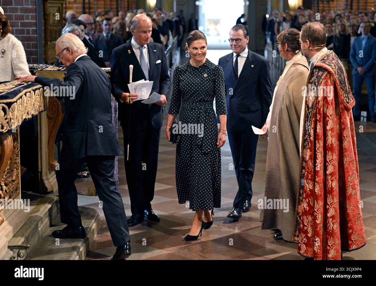 STOCKHOLM 20250909King Carl Gustaf, Crown Princess Victoria and Prince ...
