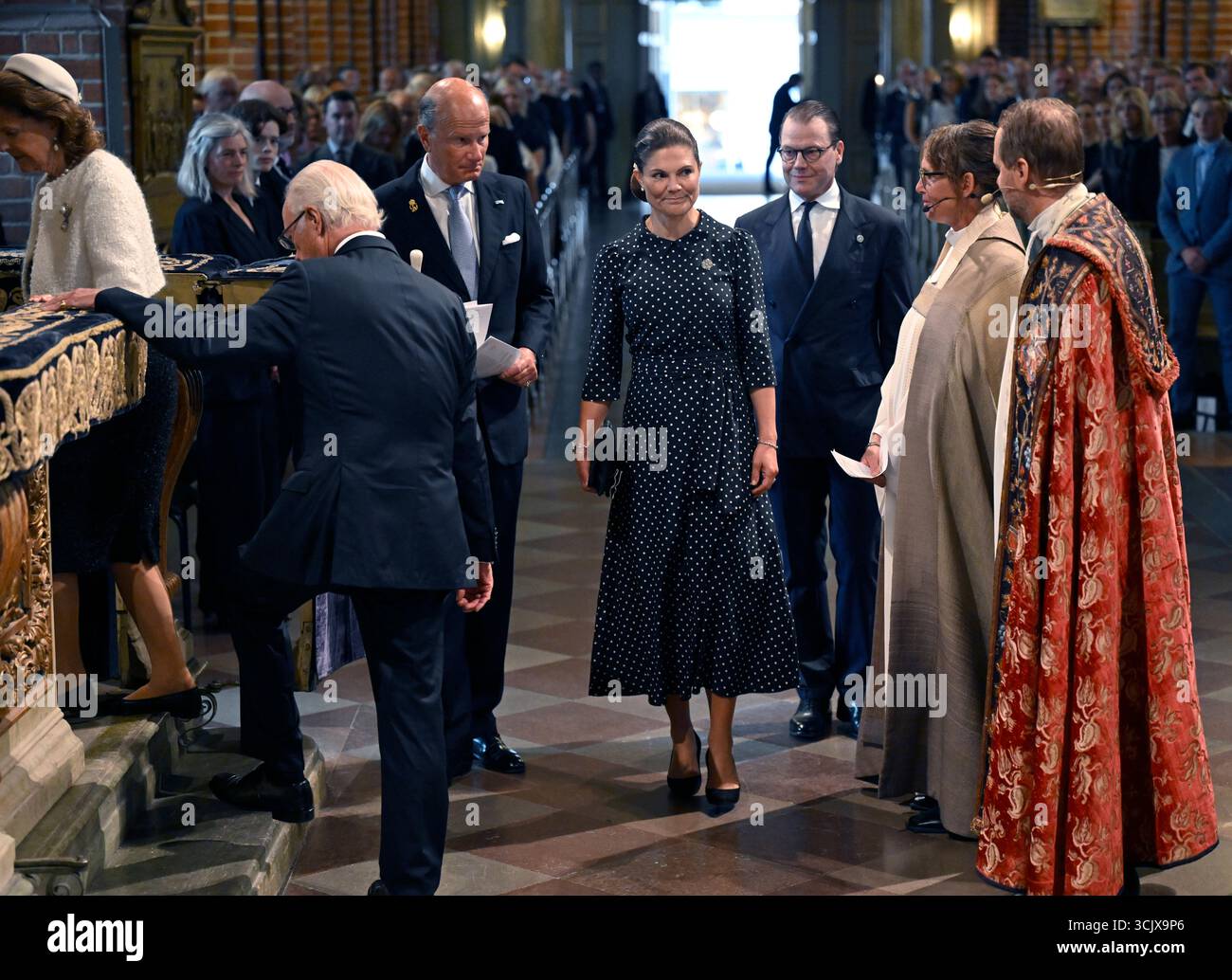 STOCKHOLM 20250909King Carl Gustaf, Crown Princess Victoria and Prince ...