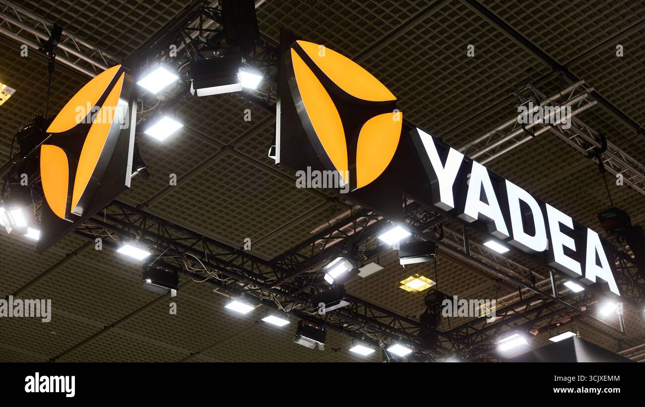 BERLIN, GERMANY - September 7th, 2025: Photo of YADEA brand logo at IFA ...