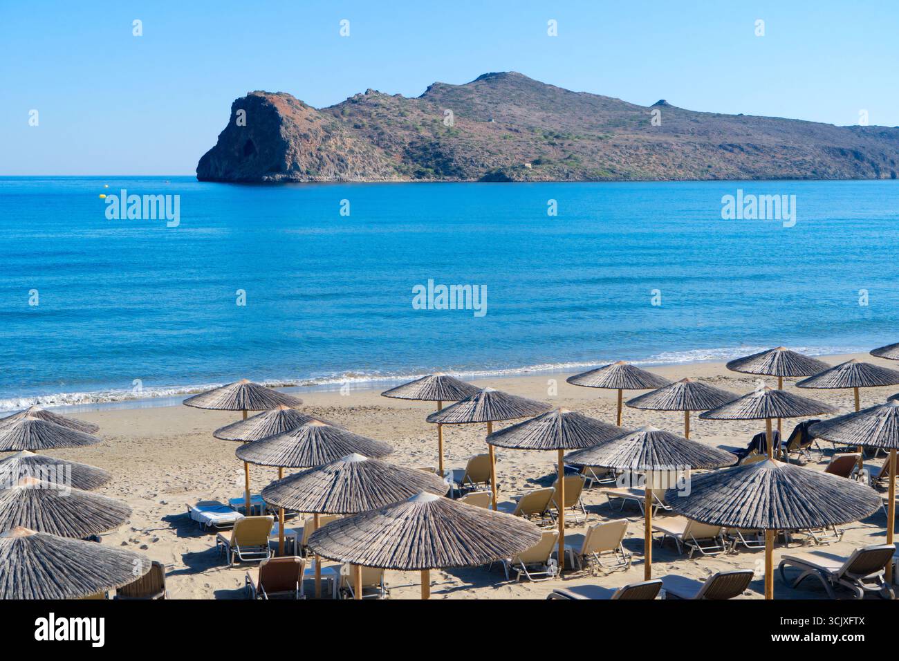 Agia Marina beach, Crete, Greece Stock Photo - Alamy