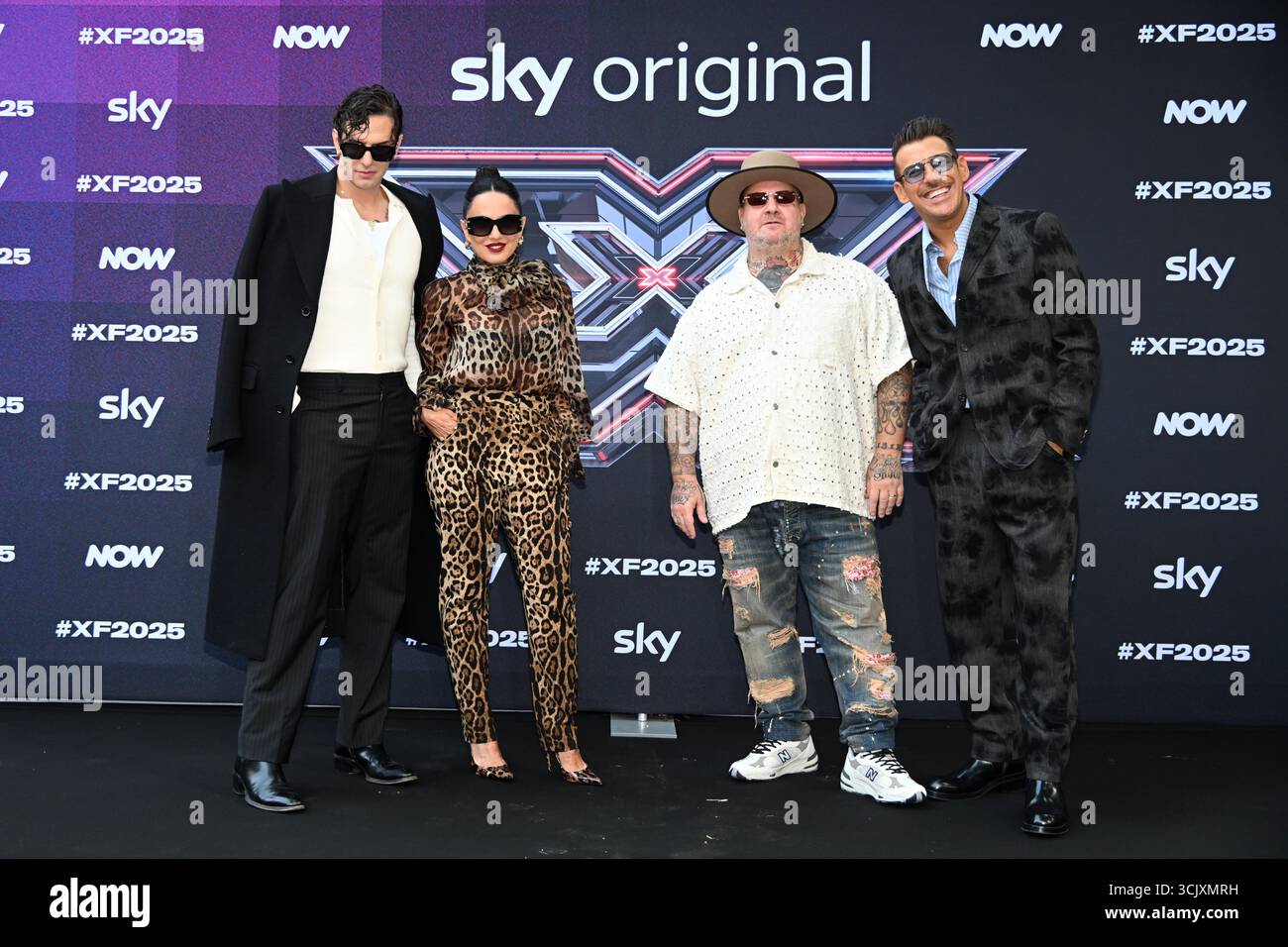 Milan Photocall "X Factor 2025", Sky1. Pictured are Achille Lauro ...