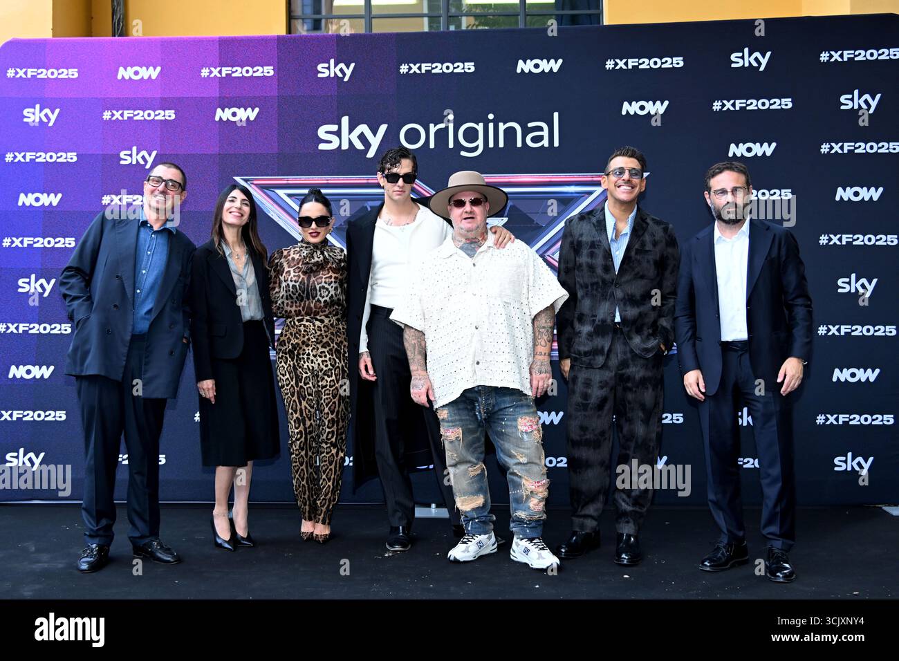 Milan Photocall “X Factor 2025”, Sky1. Pictured are Marco Tombolini ...