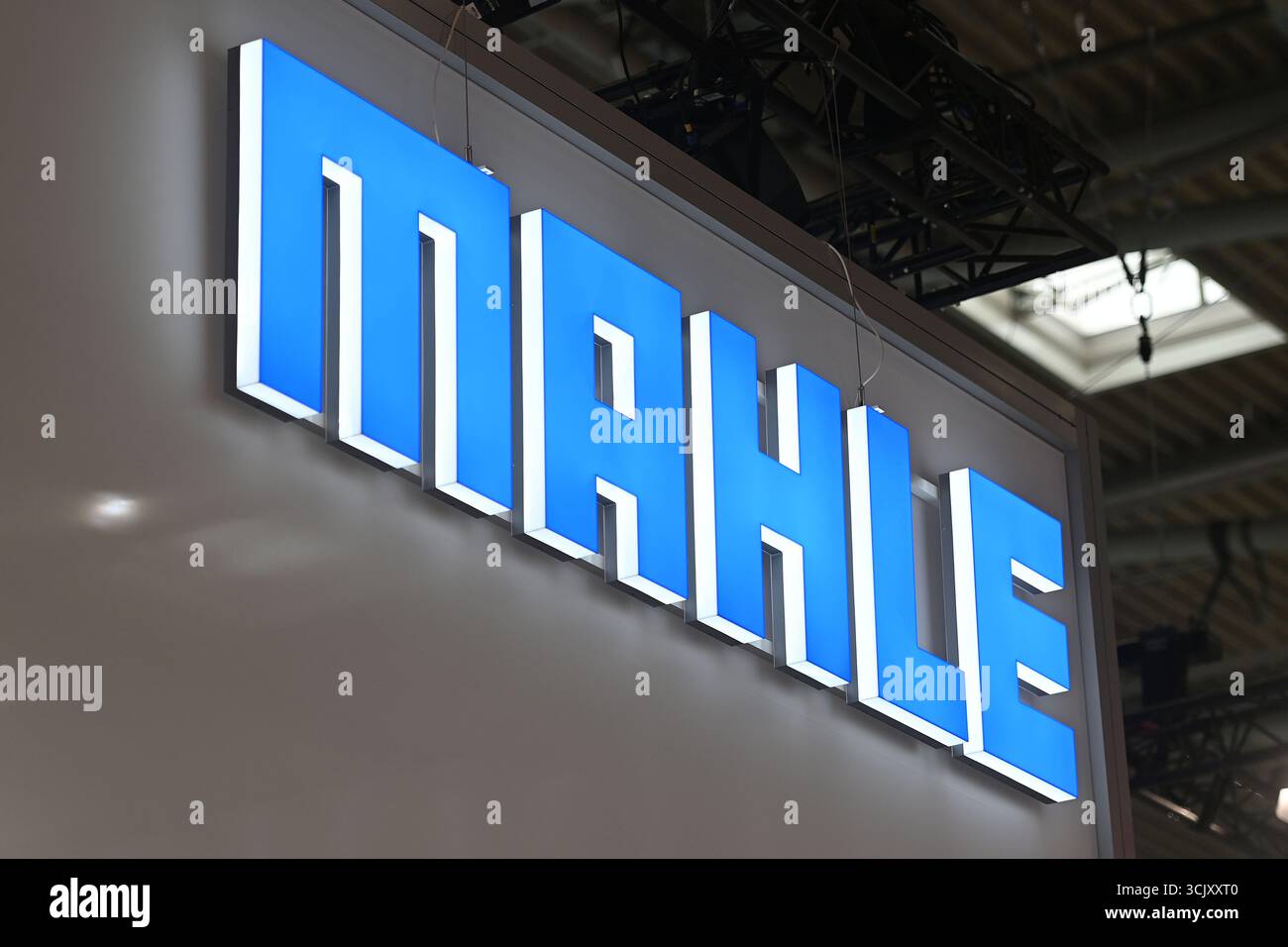 MAHLE logo, brand logo, brand emblem, emblem. Automotive supplier, opening of the IAA Mobility ...