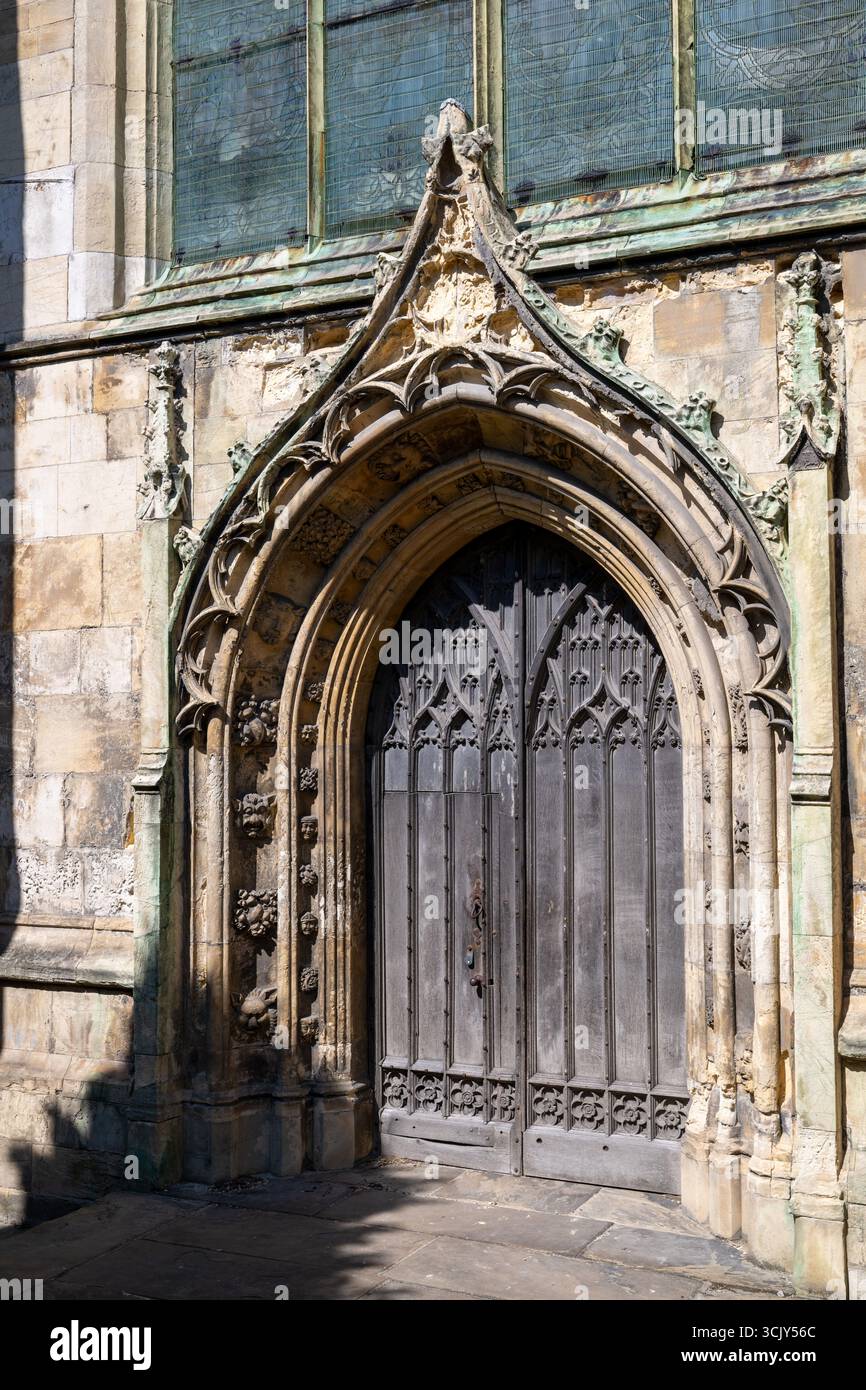 St Mary's Church, Beverley, East Yorkshire, England, under a clear blue ...