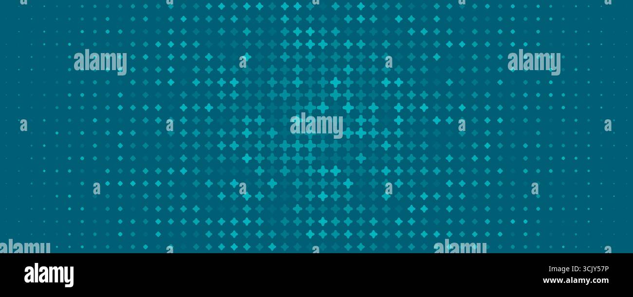 Abstract glowing cross background, halftone gradient pattern, sparkle ...