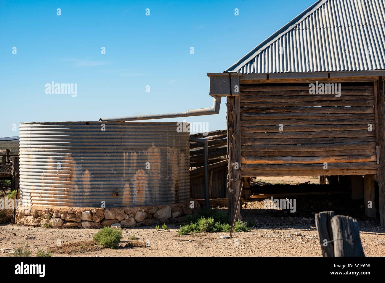 Old galvanised water tanks hi-res stock photography and images - Alamy