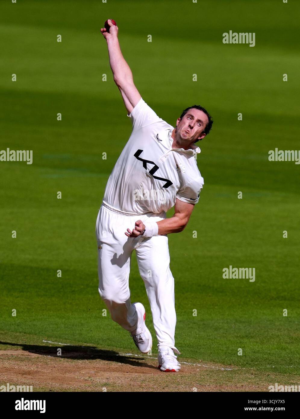 Surrey’s Dan Worrall during day two of the Rothesay County Championship ...