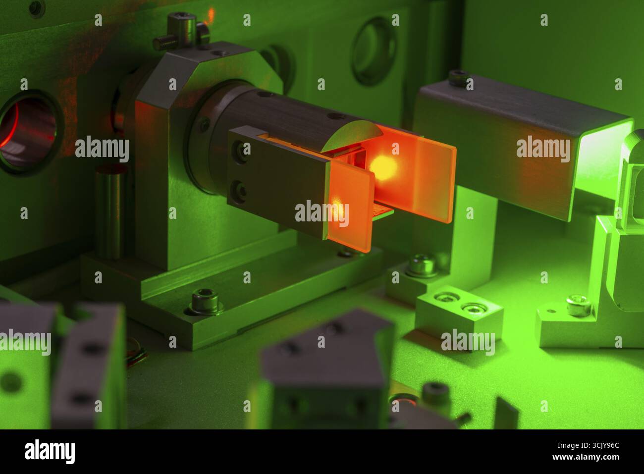 Wavelength separation mechanism of scientific laser system, bright ...
