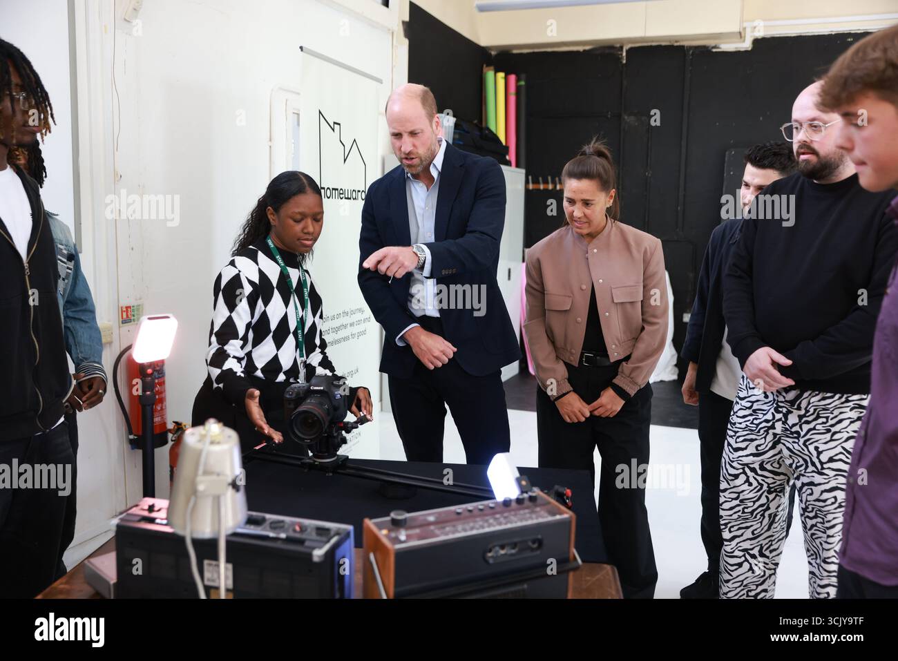 The Prince of Wales meets former England midfielder Fara Williams ...
