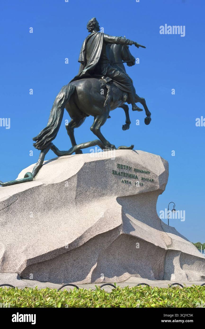 Monument of Peter the First, Saint Petersburg, Russia Stock Photo - Alamy