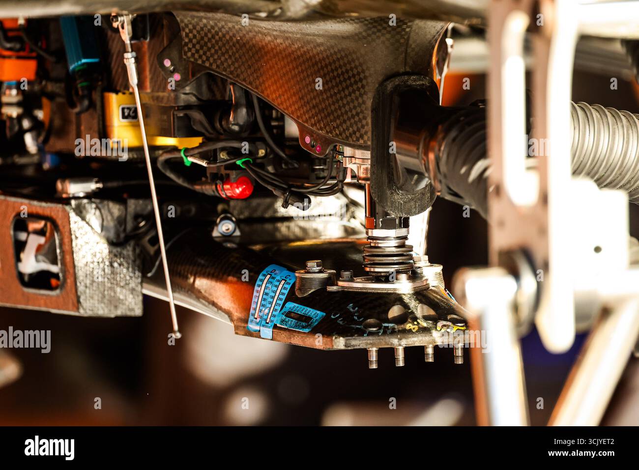 McLaren F1 Team MCL39, mechanical detail of the T-Tray, floor during ...
