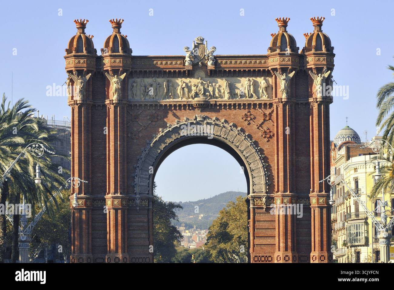 Famous Arc de Triomf built for the 1888 Universal exhibition in ...