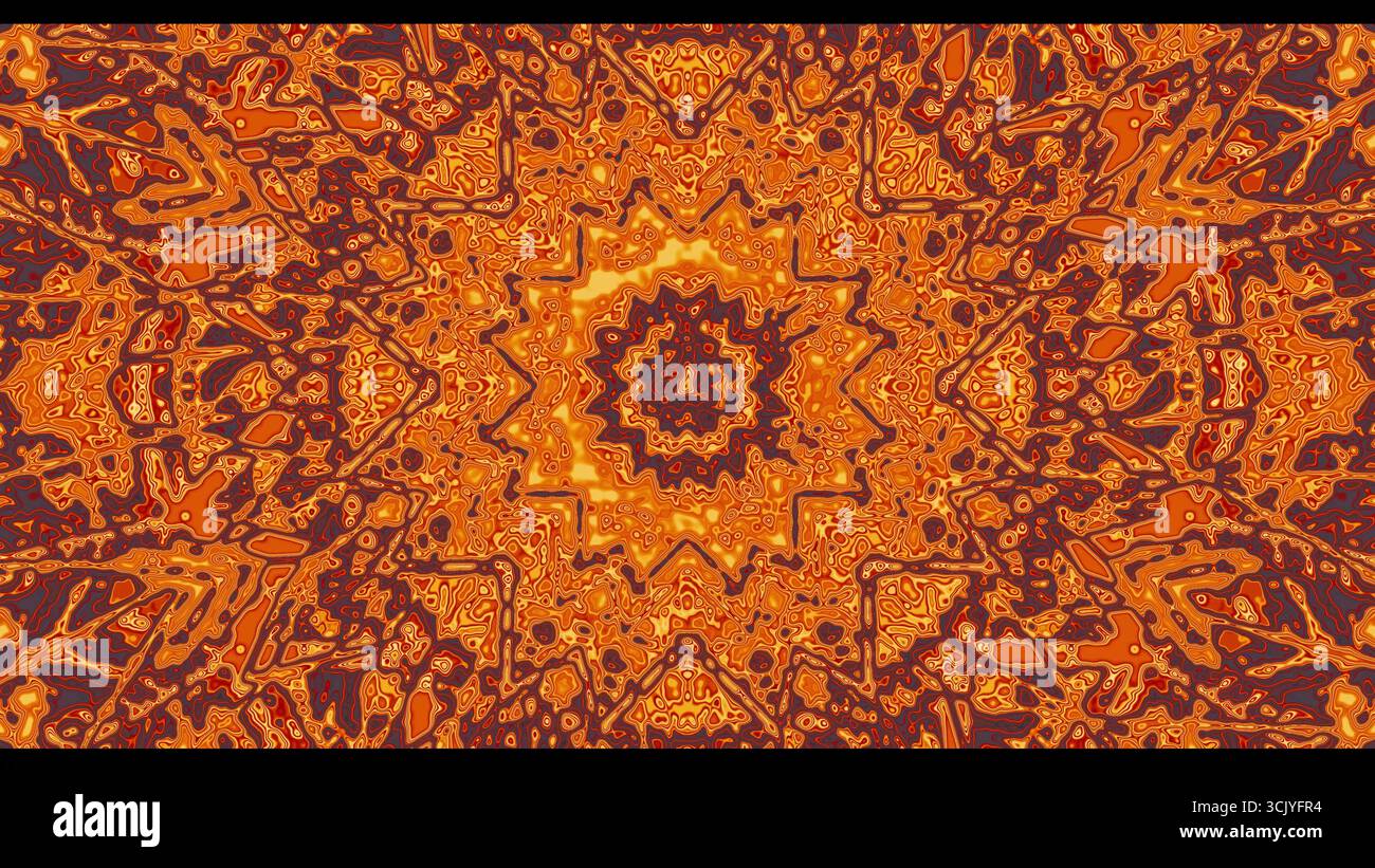 A swirling composition of orange and golden hues creates a dynamic ...