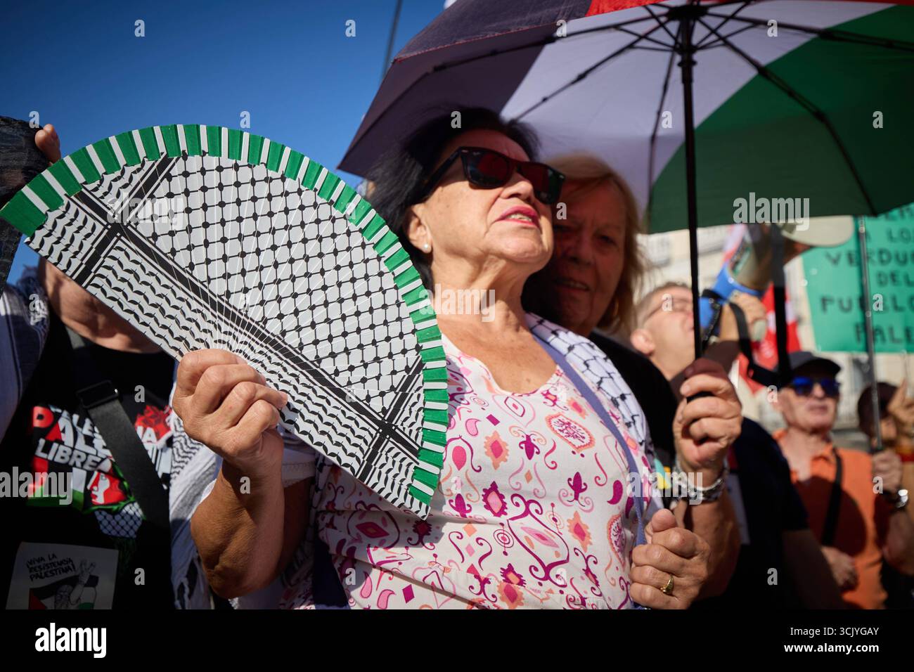 Protesters gather at Puerta del Sol in Madrid during an urgent ...