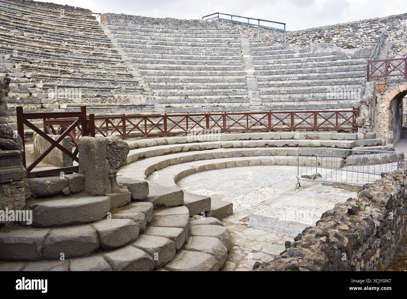 Ruins of a small amphitheater in Pompeii, Italy Stock Photo - Alamy