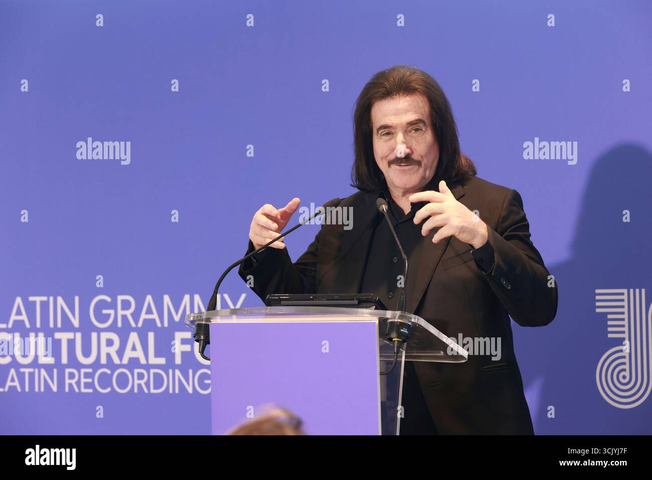 The president of the Latin Grammy Cultural Foundation, Luis Cobos ...