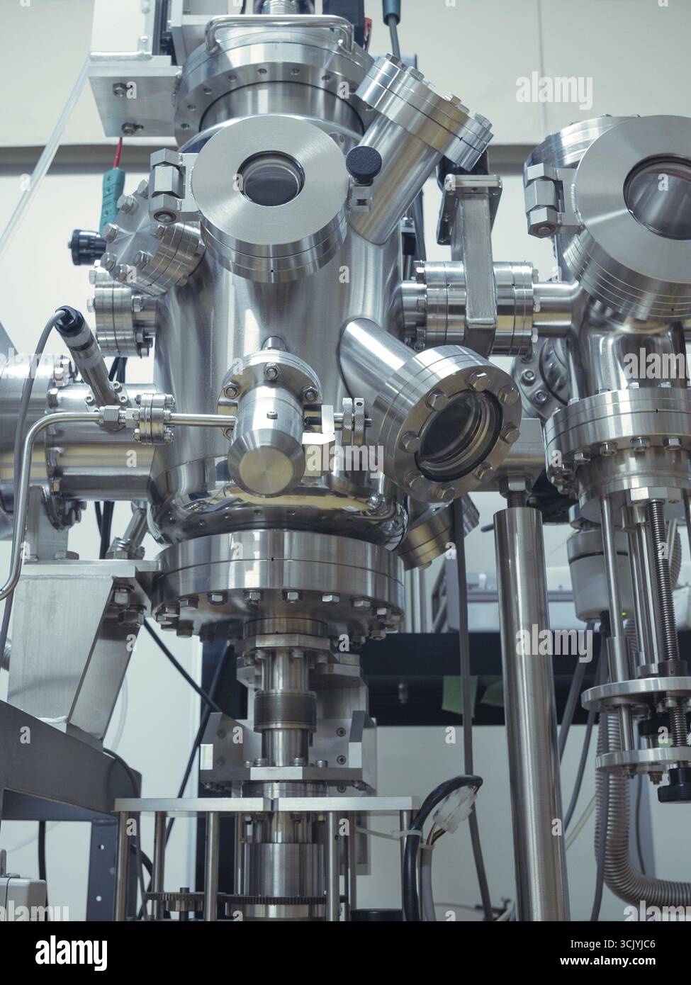 Modern high technology scientific vacuum chamber system in research ...