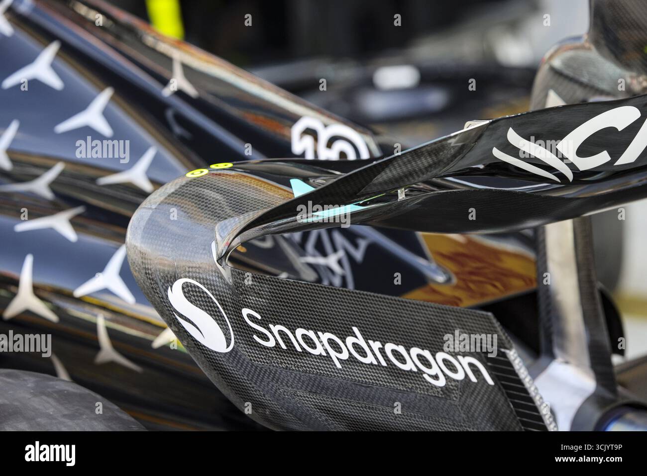 Mercedes AMG F1 Team W16, mechanical detail rear wing aerodynamism ...