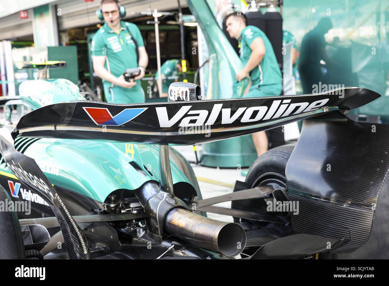 Aston Martin F1 Team AMR25, mechanical detail rear wing aerodynamism ...