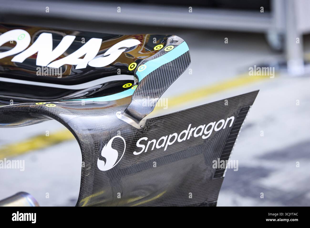 Mercedes AMG F1 Team W16, mechanical detail rear wing aerodynamism ...