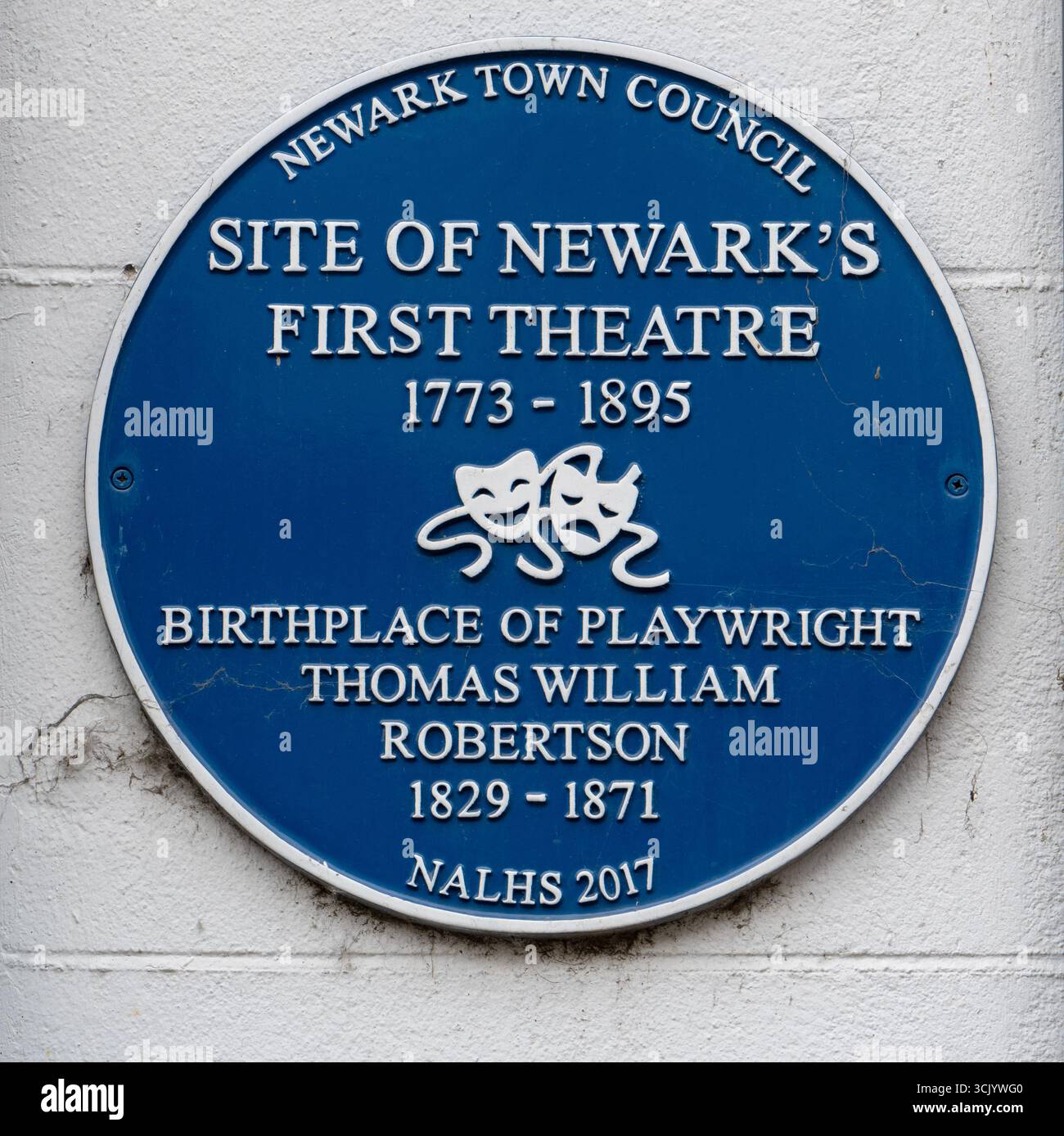 Blue plaque newark hi-res stock photography and images - Alamy