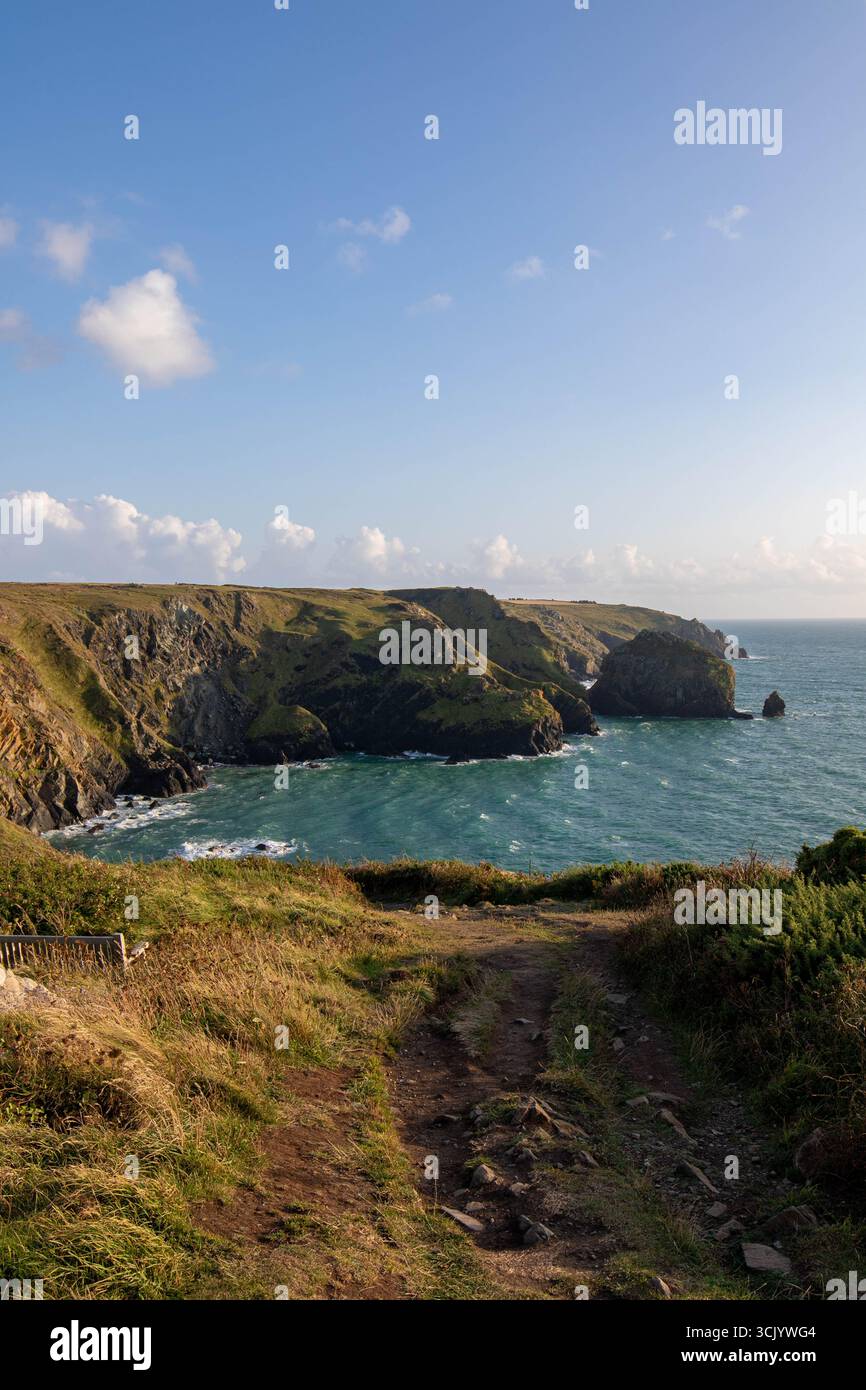 A breathtaking view of Mullion Cove on Cornwall's Lizard Peninsula ...