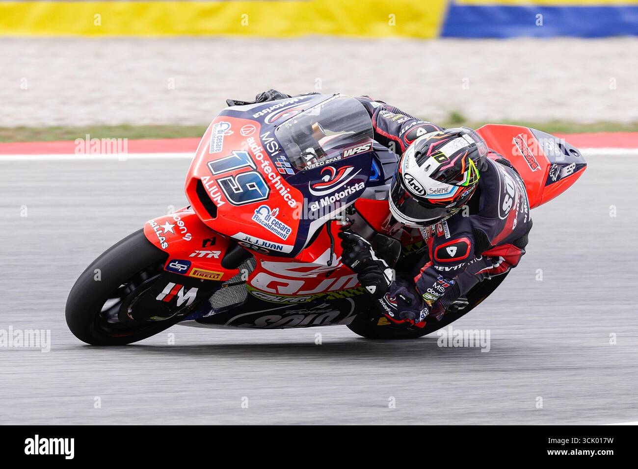 Eric Fernandez from Spain of QJMOTOR FRINSA MSI with Boscoscuro during ...