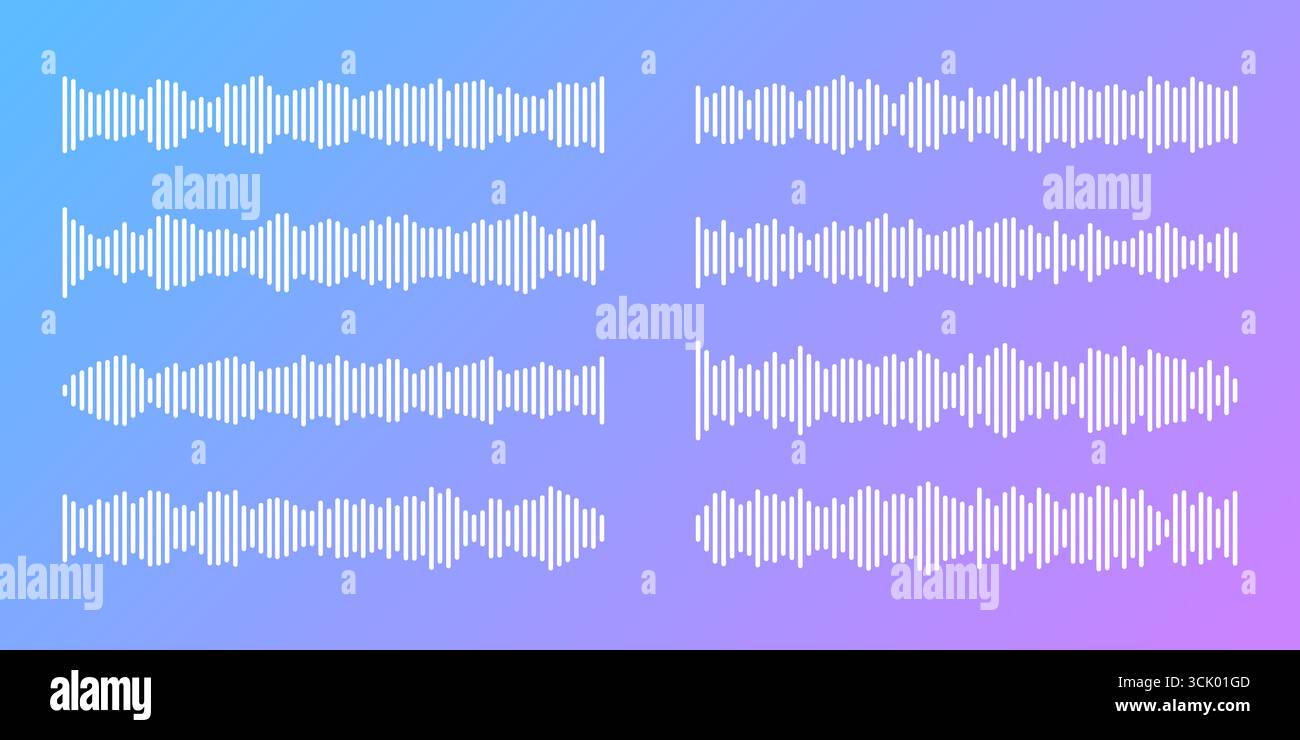 Podcast waveform icon audio Stock Vector Images - Alamy