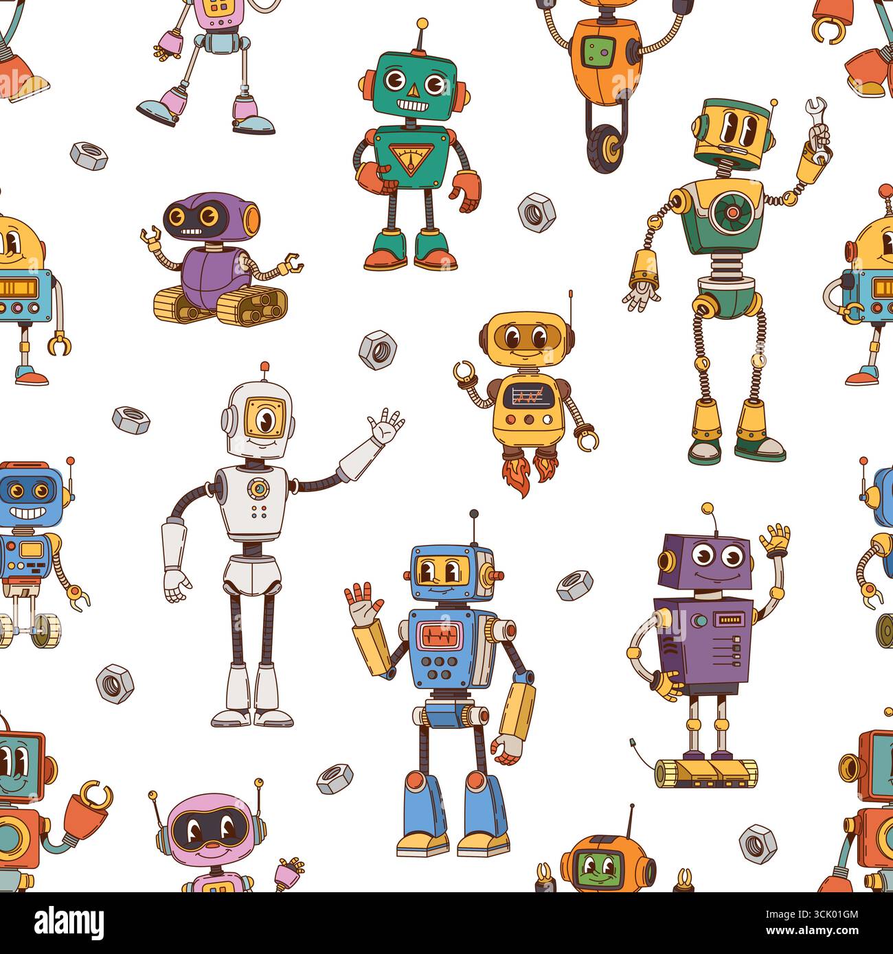 Retro futuristic machines Stock Vector Images - Alamy