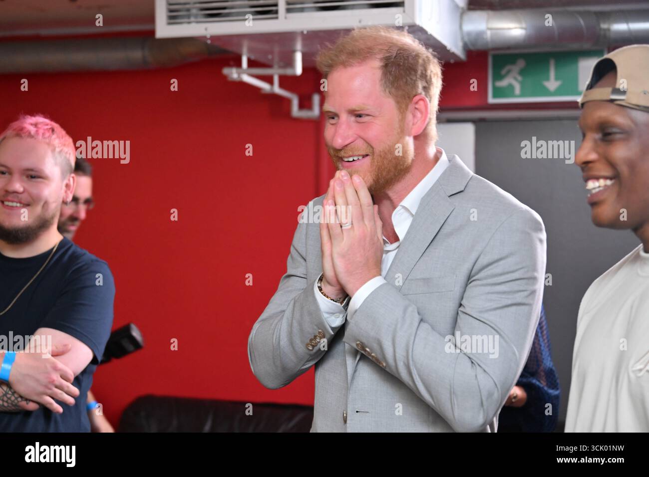 The Duke of Sussex during a visit to the Community Recording Studio ...