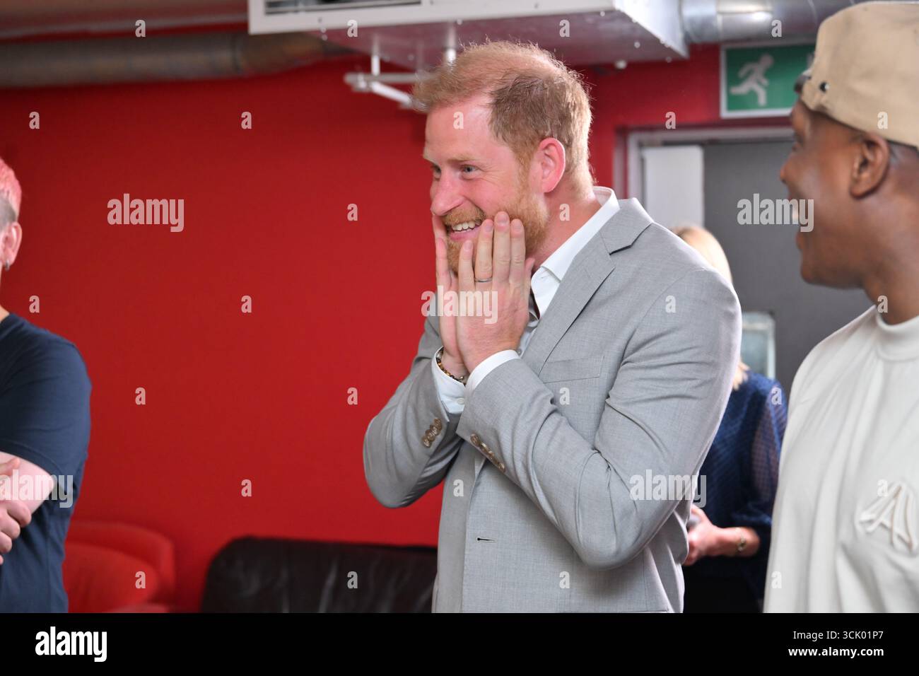 The Duke of Sussex during a visit to the Community Recording Studio ...