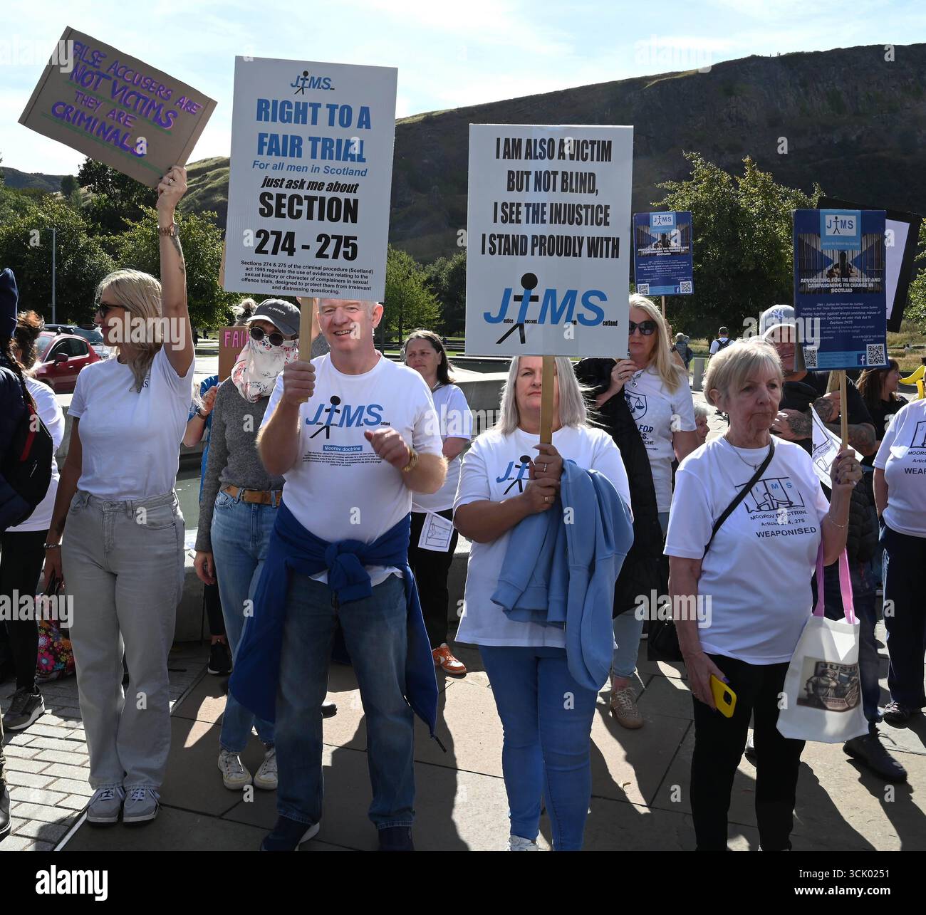 UK: JIMS protest, Scottish Parliament, at Scottish Parliament in ...