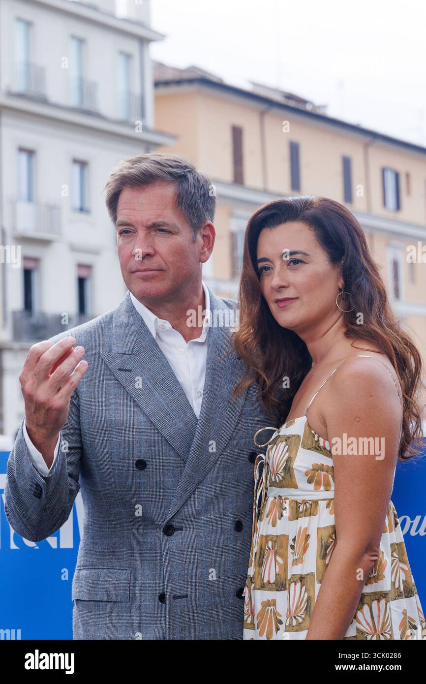 September 8, 2025, Rome, Rome, Italy: Michael Weatherly and Cote de ...