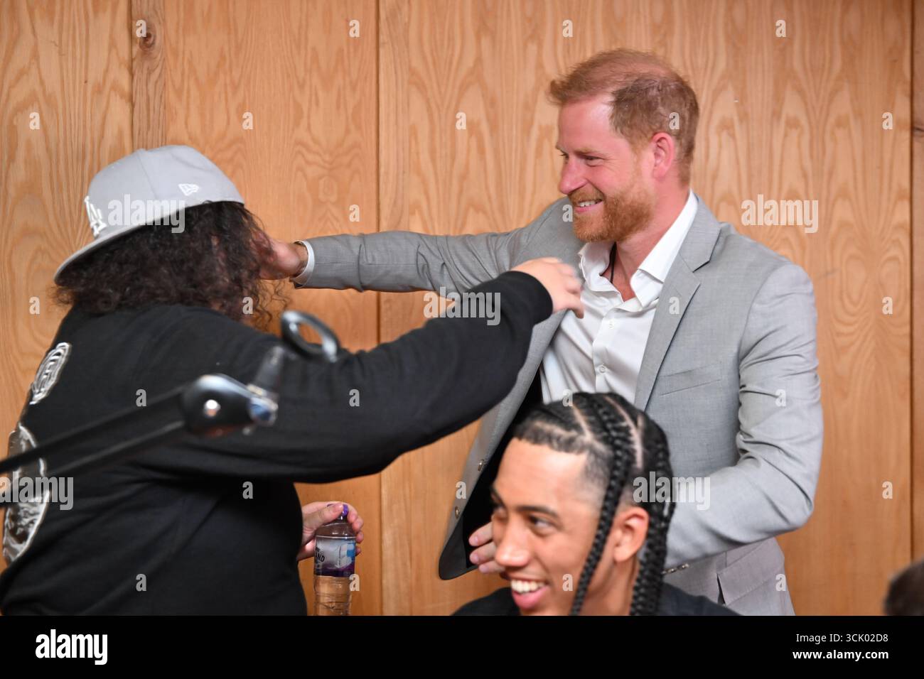 The Duke of Sussex during a visit to the Community Recording Studio ...