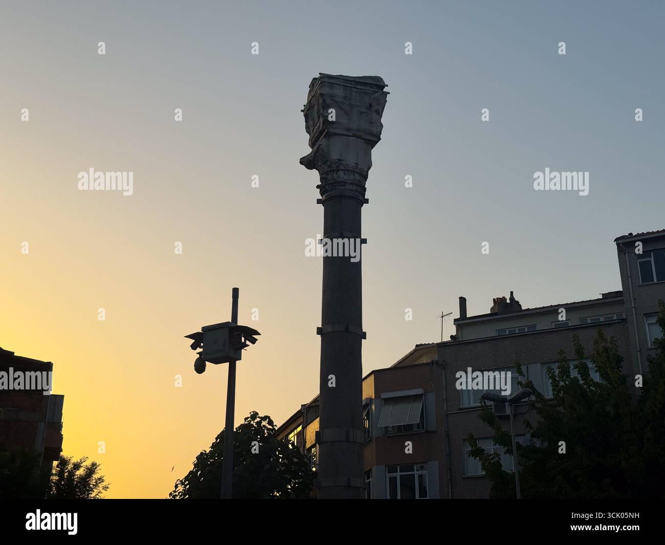 Istanbul, Turkey - July 28 2025: The Column of Constantine rising ...