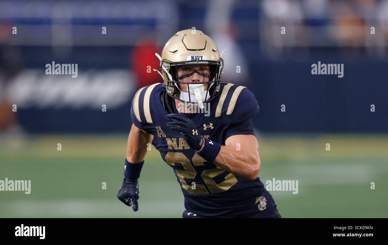 Navy wide receiver Eli Heidenreich (22) during an NCAA football game ...