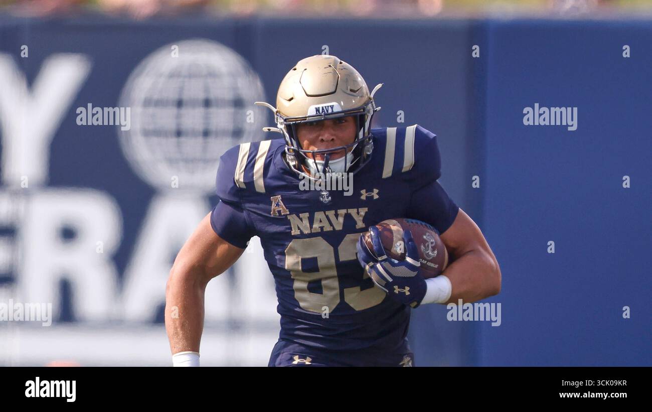Navy tight end Cody Howard (83) during an NCAA football game against ...