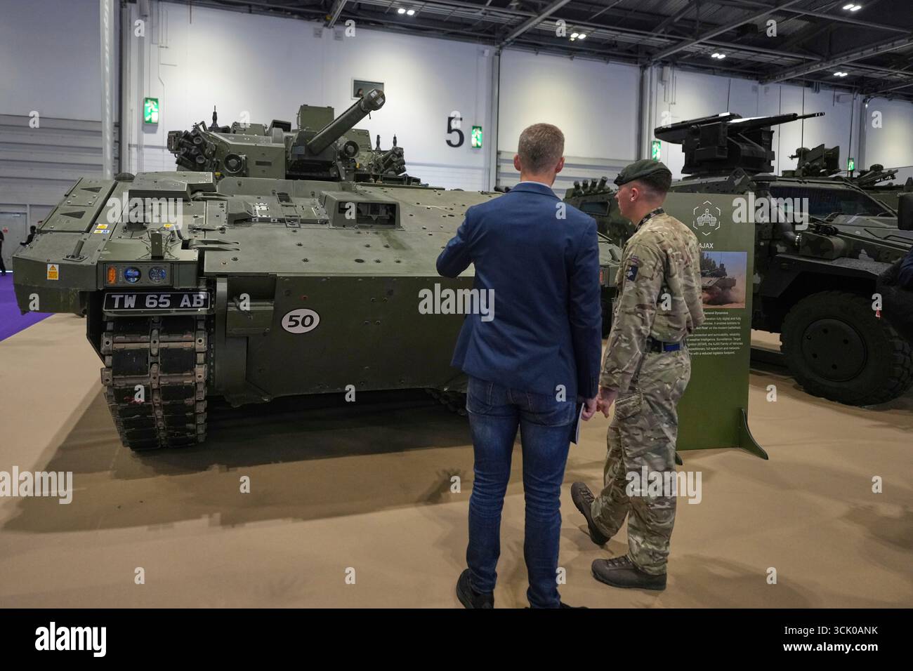 The new British Army Ajax armoured fighting vehicle on dispaly at the ...